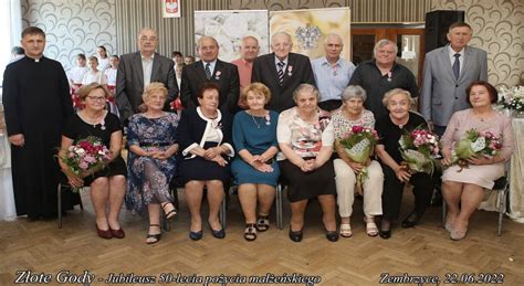 Gmina Zembrzyce Jubileusz 50 lecia Pożycia Małżeńskiego