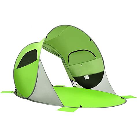Costway Tente De Plage Pliable Pop up Automatique Instantanée 3 4