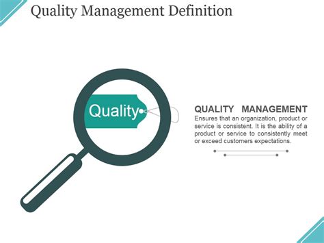Quality Management Definition Ppt PowerPoint Presentation Model