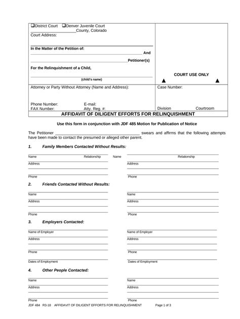 Colorado Affidavit Diligent Fill Out Sign Online Dochub
