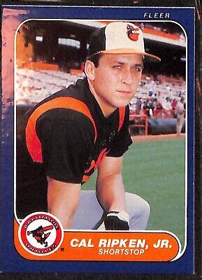 1986 Fleer 284 Cal Ripken Jr NM EBay