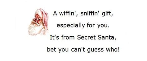 Secret Santa Poems Clever Sayings Secret Santa Poems Santa Quotes