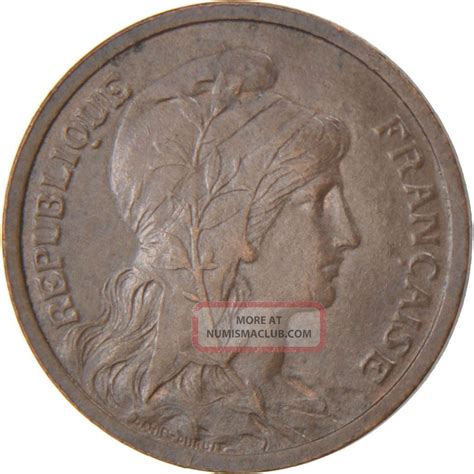 French Coin Iiième République 1 Centime Dupuis