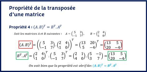 Transpos E D Une Matrice