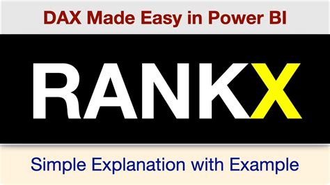 DAX Made Easy Let S Understand RANKX Function With Example In Power BI