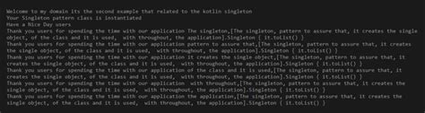 kotlin singleton how does singleton class work in kotlin with examples
