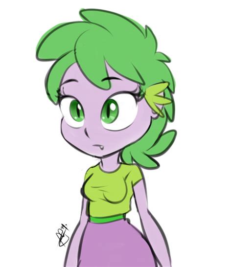Safe Artist Pia Sama Spike Equestria Girls Barb