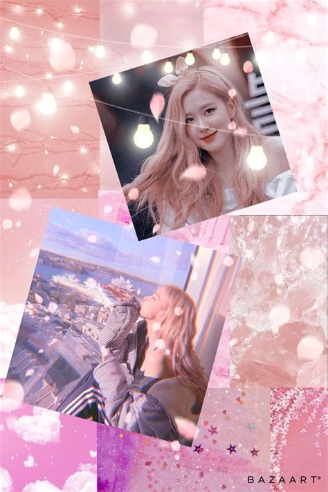 A Collage Of Photos With Pink And White Background