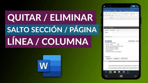 Cómo Quitar o Eliminar Saltos de Sección de Página de Línea y de