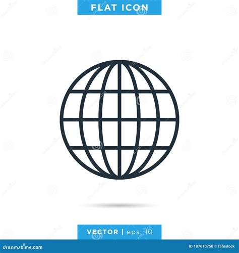 Plantilla De Diseño De Logotipo De Línea De Vector De Icono De Globo