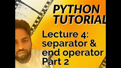 python sep end operator part 2 python sep opertor and end operator for loop python