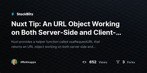 Nuxt Tip An Object Working On Both Server Side And Client Side
