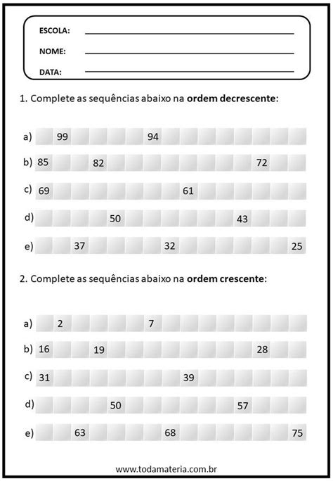Atividades de matemática Profes