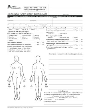 Fillable Online Mydoctor Kaiserpermanente Please Fill Out This Form And
