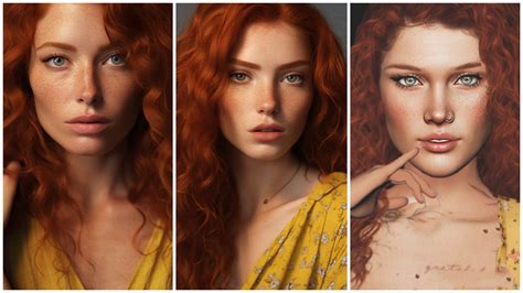 Beautiful AI Redheads Flickr