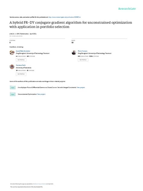 a hybrid fr dy conjugate gradient algorithm for unconstrained optimization with application in