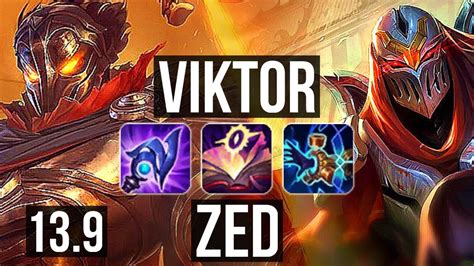 Viktor Vs Zed Mid Games Godlike Kr Master
