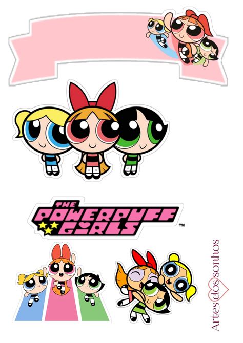Topo De Bolo Meninas Superpoderosas The Powerpuff Girls Para Decorar