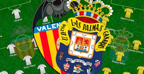 Los posibles onces del Valencia y de la Unión Deportiva Las Palmas