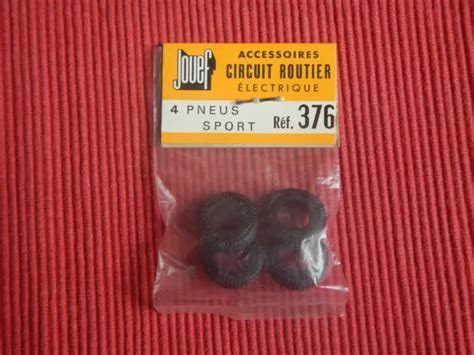 JOUEF CIRCUIT ROUTIER Électrique Sachet Neuf Ref 376 4 Pneus Sport