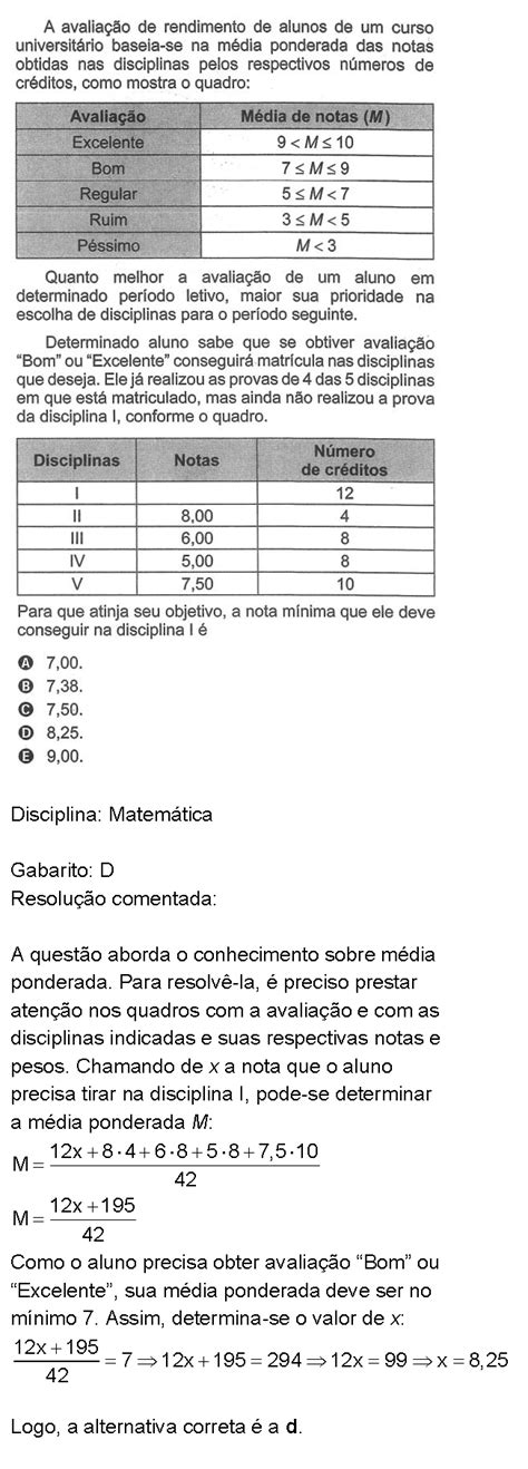 Quest O Enem Prova Azul Enem Ftd Resolve
