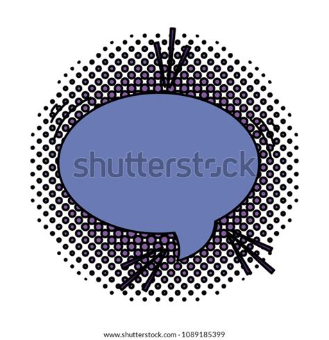 Color Oval Chat Bubble Text Message Stock Vector Royalty Free