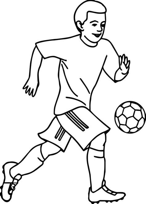 35 Desenhos De Jogadores De Futebol Para Imprimir E Colorir
