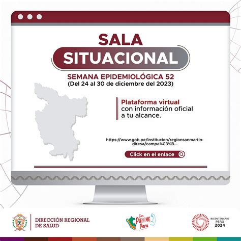 Sala situacional de la región San Martín S E 52 Campañas Dirección