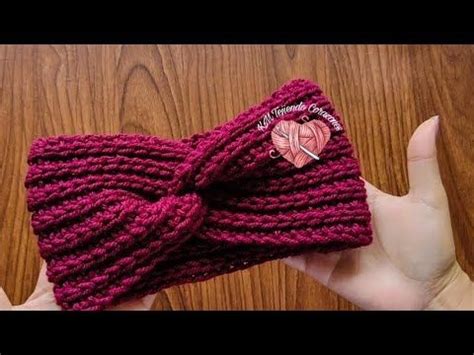 Diadema turbante en punto Inglés a Crochet o Ganchillo paso a paso