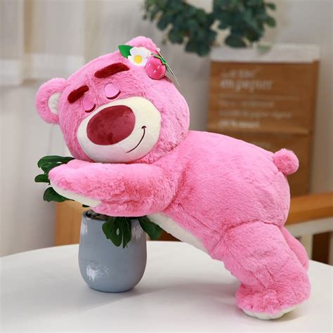 Gấu Bông Lotso Tai Dâu Nằm Gấu Bông Online Cao Cấp