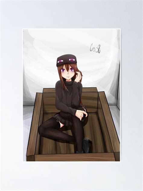 Minecraft Mob Talker Andr The Enderwoman Poster For Sale By Qcoolcan Redbubble