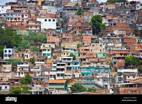 Favelas In Salvador Brazil Stock Photo Alamy