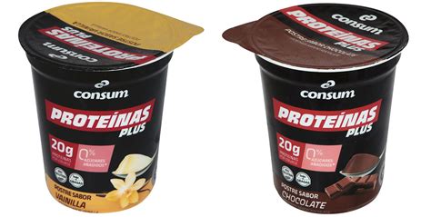 Yogures Proteicos Consum 20 gramos de proteína por tarrina InfoProteico