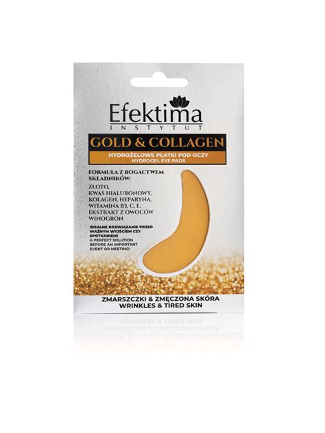 Efektima GOLD COLLAGEN Hydrożelowe płatki pod oczy ZMARSZCZKI
