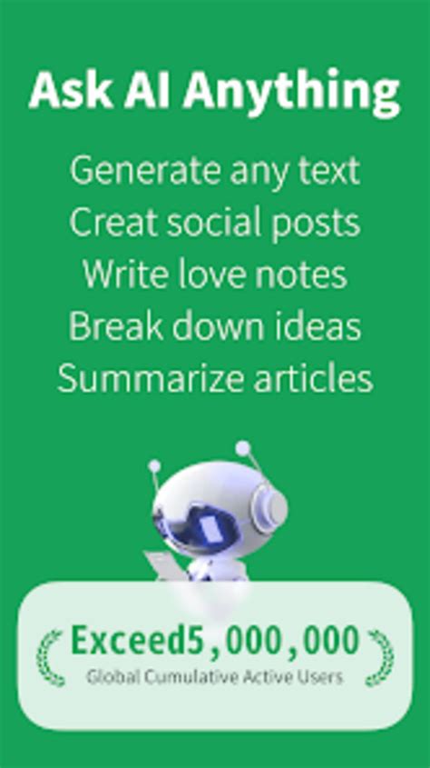 Android için AI Chat Writing Chatbot İndir