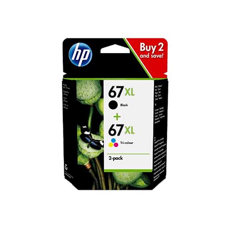 Genuine HP 67XL High Yield Ink Combo Value Pack 3YM57AA 3YM58AA