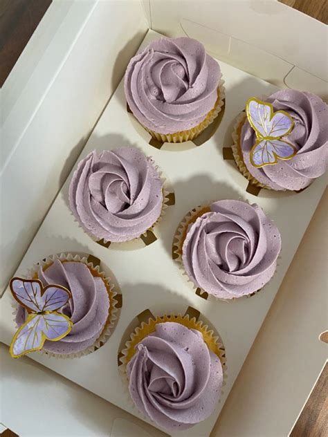 Purple Butterfly Cupcakes Purple Cakes Birthday Butterfly Birthday