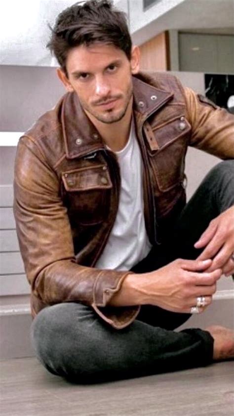 Leather Jacket Men Leather Men Men In Tight Pants Man Photo Erik
