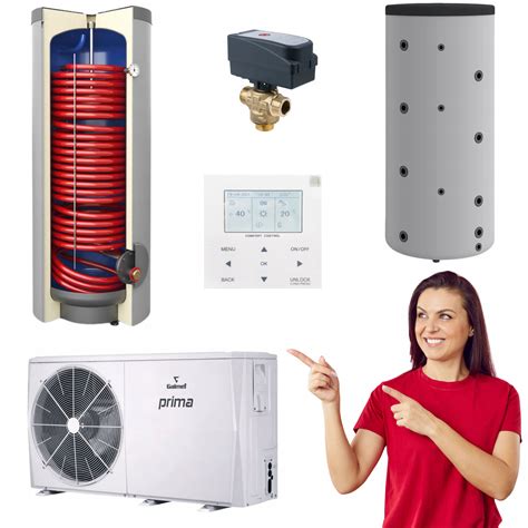 Galmet 4w1 Pompa ciepła monoblok Prima 16kW zasobnik Cwu 300L bufor 200L