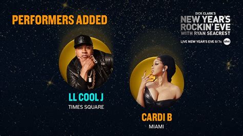 Ll Cool J Cardi B Added To Dick Clark S New Year S Rockin Eve With