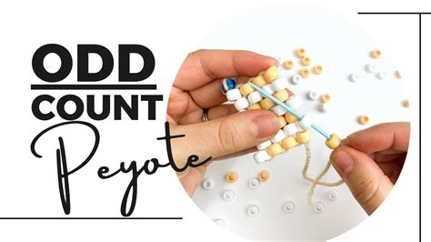 Odd Count Basic Peyote Stitch Beginners Tutorial Using BIG BEADS