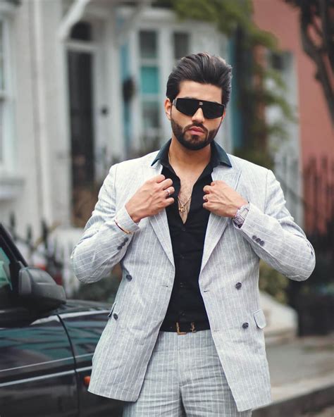 Grey Striped Suit With Black Monk Shoes Hockerty