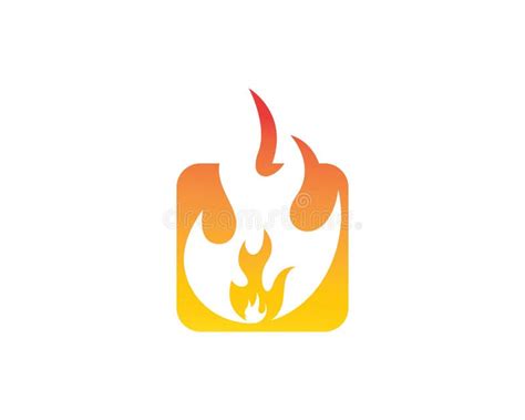 Icono De La Llama De Fuego Ilustración Vectorial Diseño Ilustración del