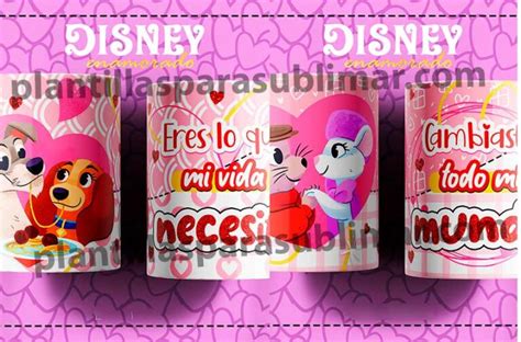 Plantillas Duos Dama Y Vagabundo Disney Plantillas Para Sublimar