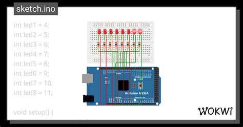 led run wokwi esp32 stm32 arduino simulator
