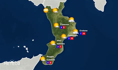 METEO Calabria PREVISIONI per Giovedì 6 e Venerdì 7 Febbraio 2020