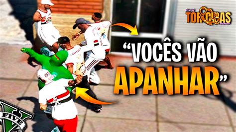 MUITA CONFUSÃO e BRIGA de TORCIDAS no GTA TORCIDAS YouTube