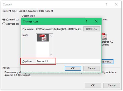 how to embed a pdf file in an excel worksheet