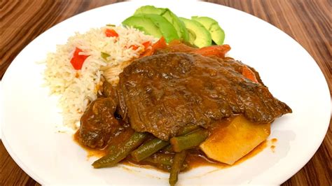 Un Bistec Bien Jugoso Y Suavecito Con Arroz Y Verduras YouTube