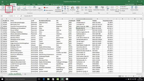 Excel Empfohlene Pivot Tabellen Erstellen Youtube